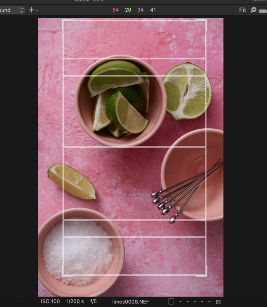 Composition Guides for Food Photography